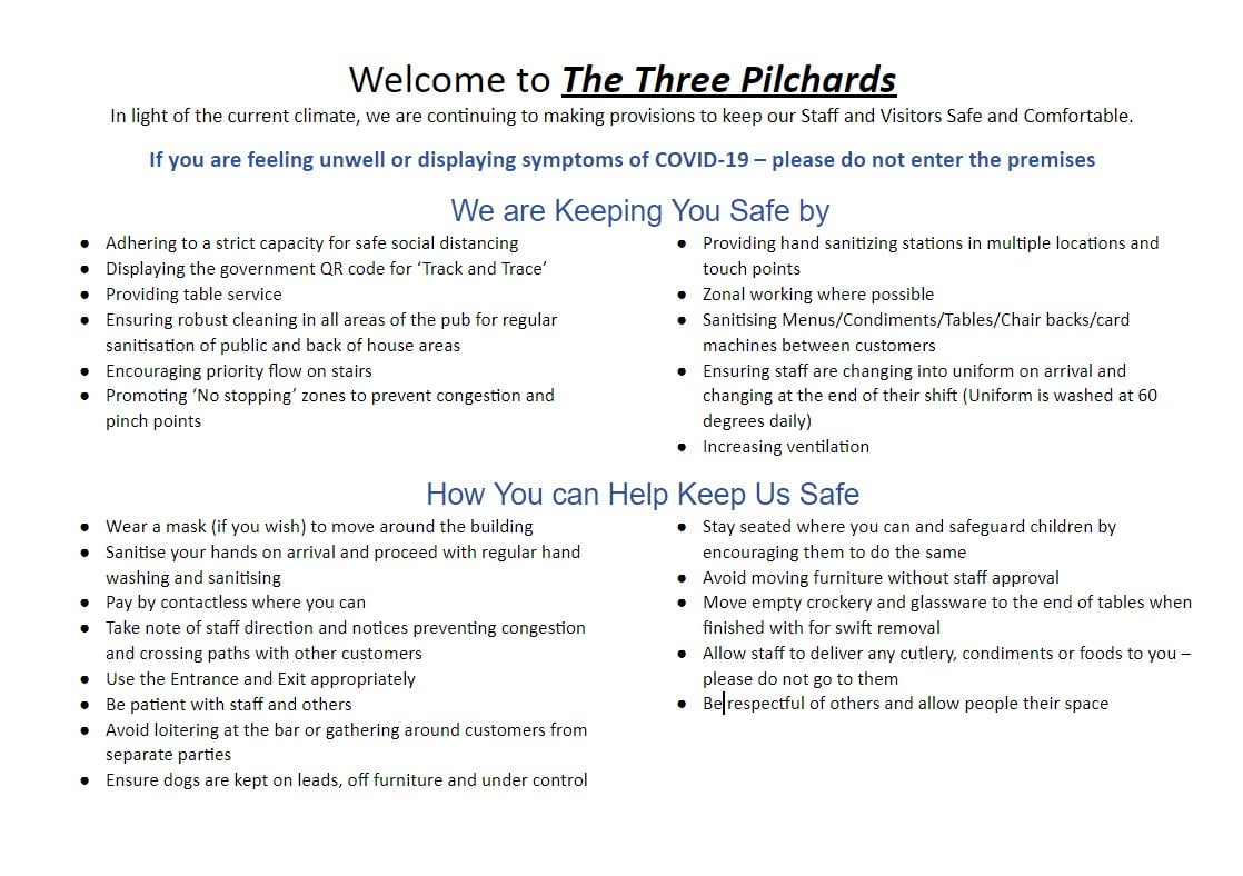 Keeping Everyone Safe - The Three Pilchards